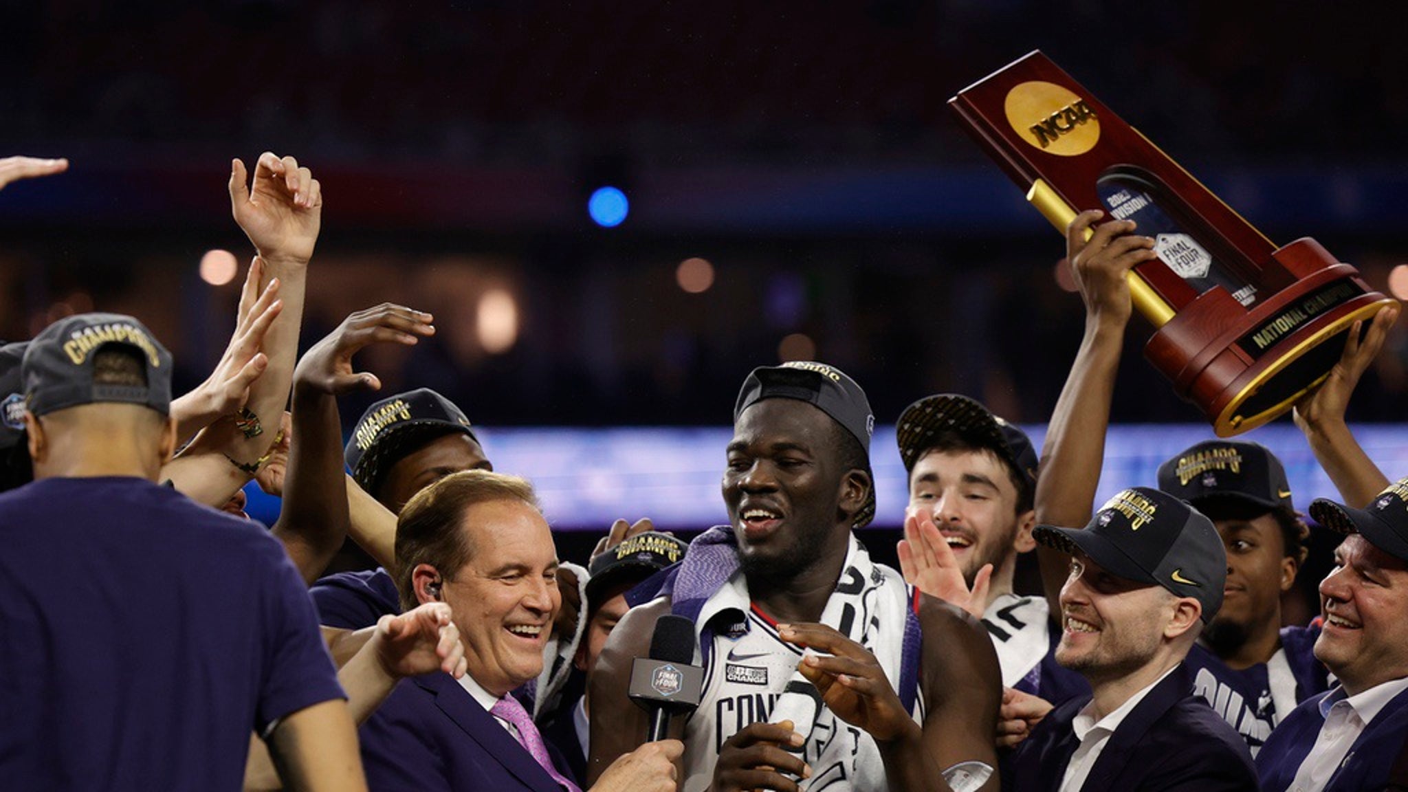 UConn Celebrates NCAA Championship Win