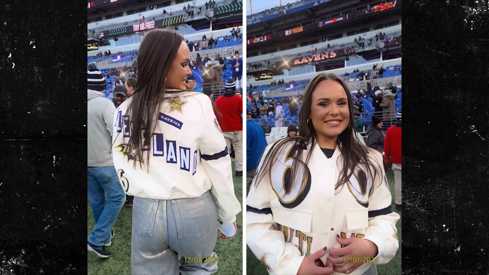 Kaitlyn Cleveland Reps Husband Ben Cleveland's "66" Jersey Number