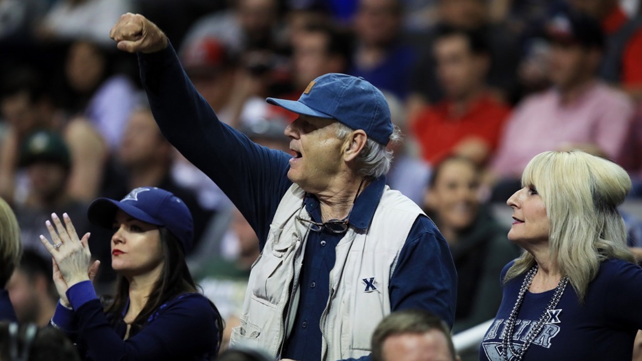 Bill Murray FIRED UP After Xavier Upset ... My Son's a Coach!!