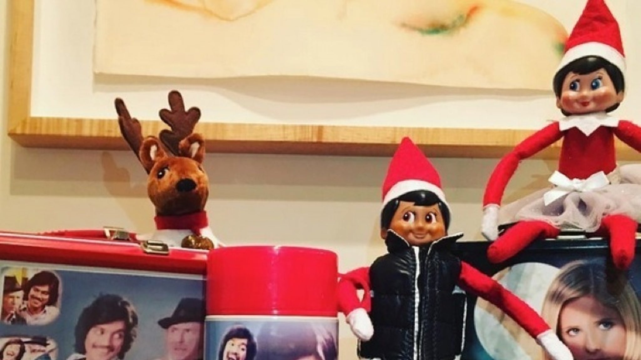 Celebrities' Elf on the Shelf