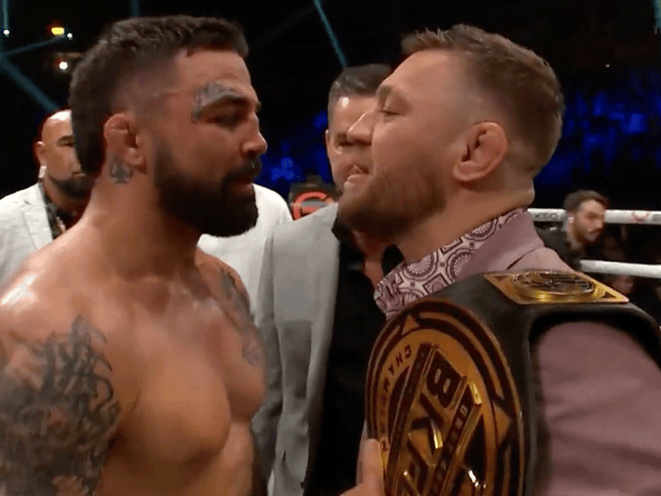 Conor McGregor Faces Off with Mike Perry at Bare Knuckle Fighting ... Conor McGregor Faces Off with Mike Perry at Bare Knuckle Fighting ...