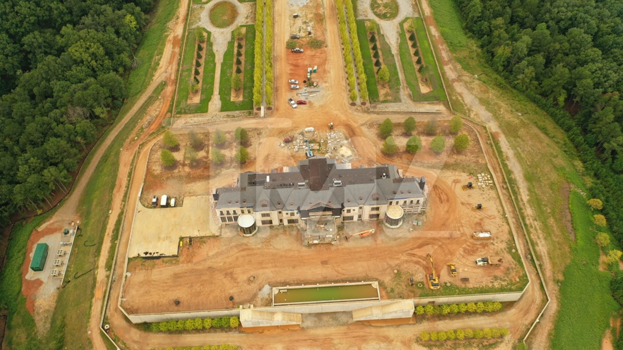 Tyler Perry's New Mansion -- Under Construction