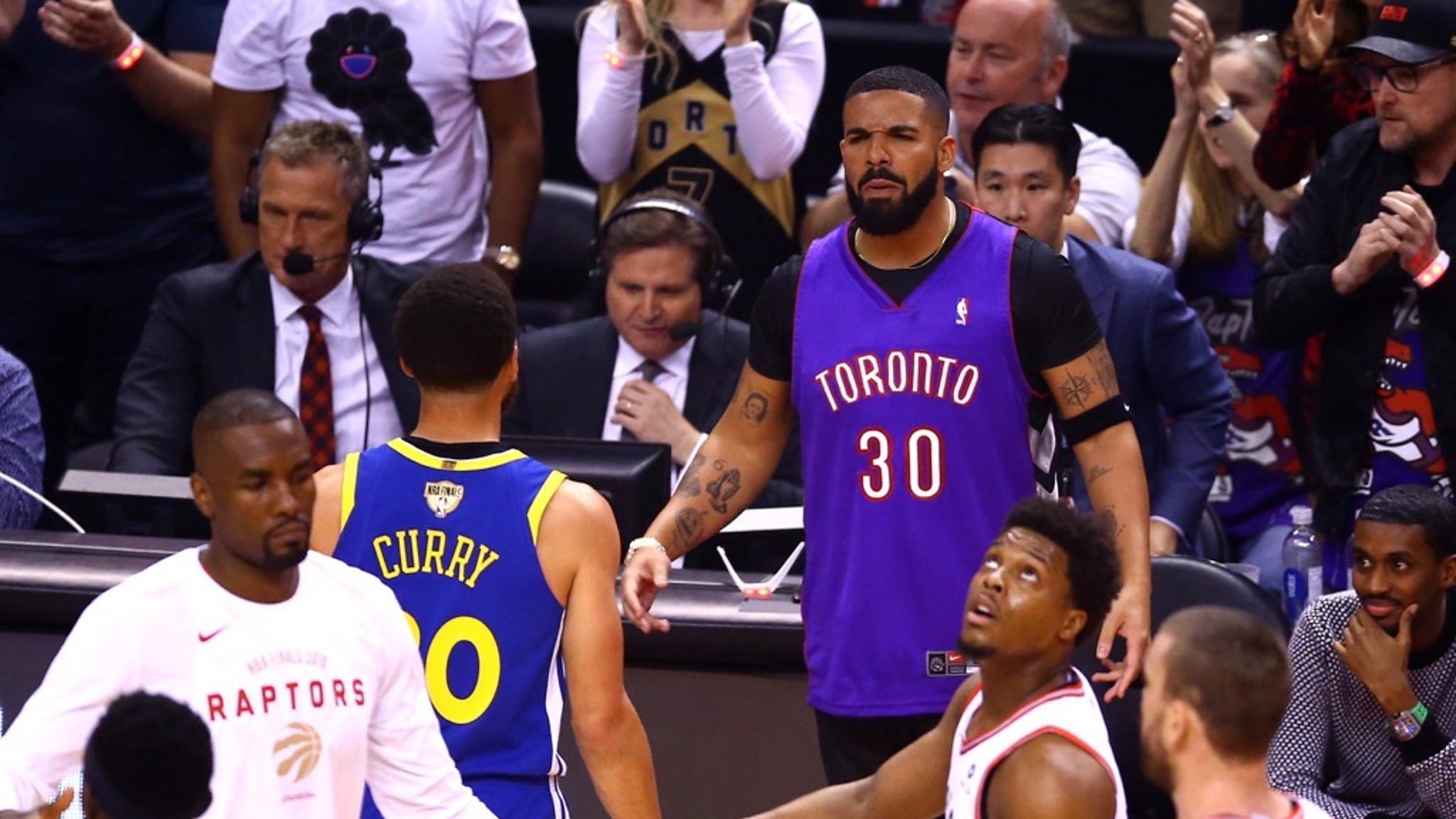 Drake's Courtside Antics During the NBA Finals