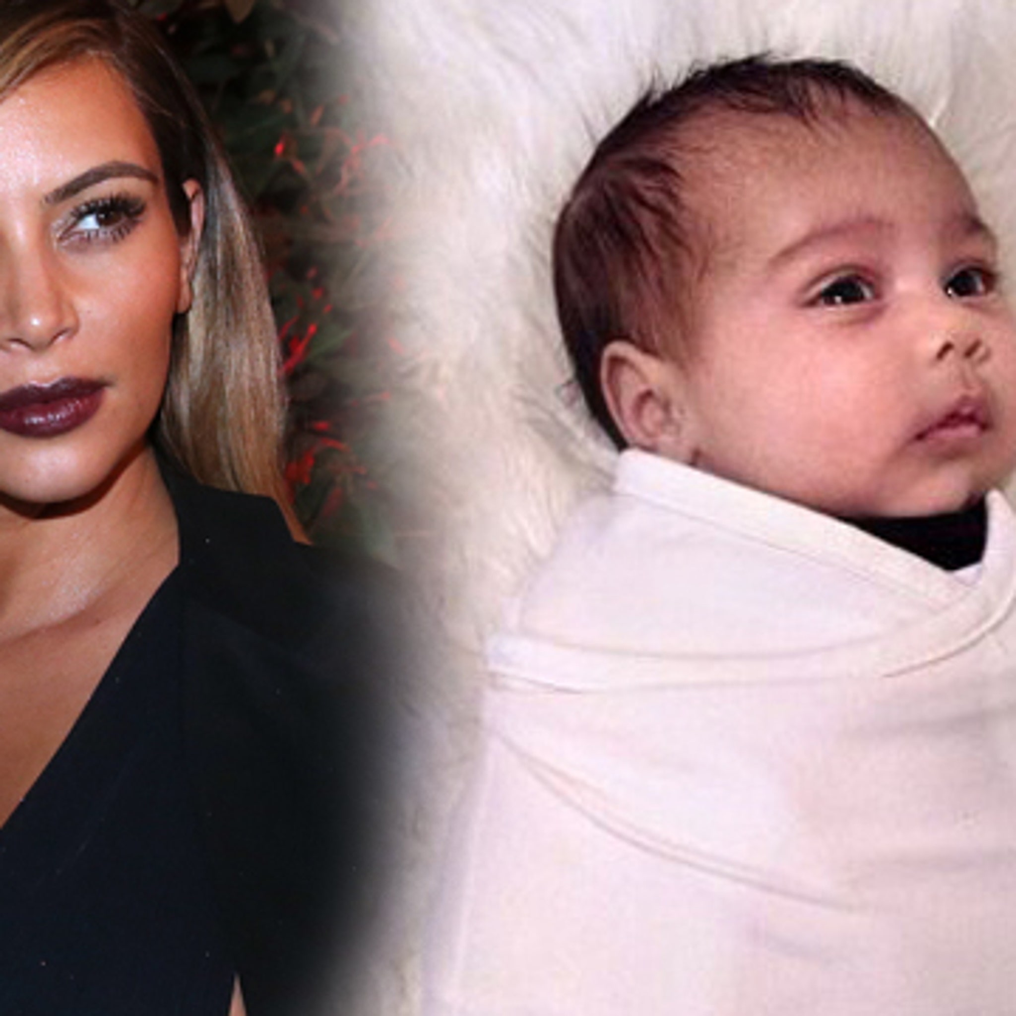 Kim Kardashian Baby Noordwest Foto's