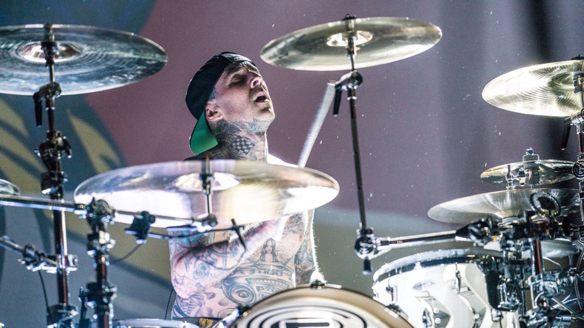 Travis Barker Performance Photos