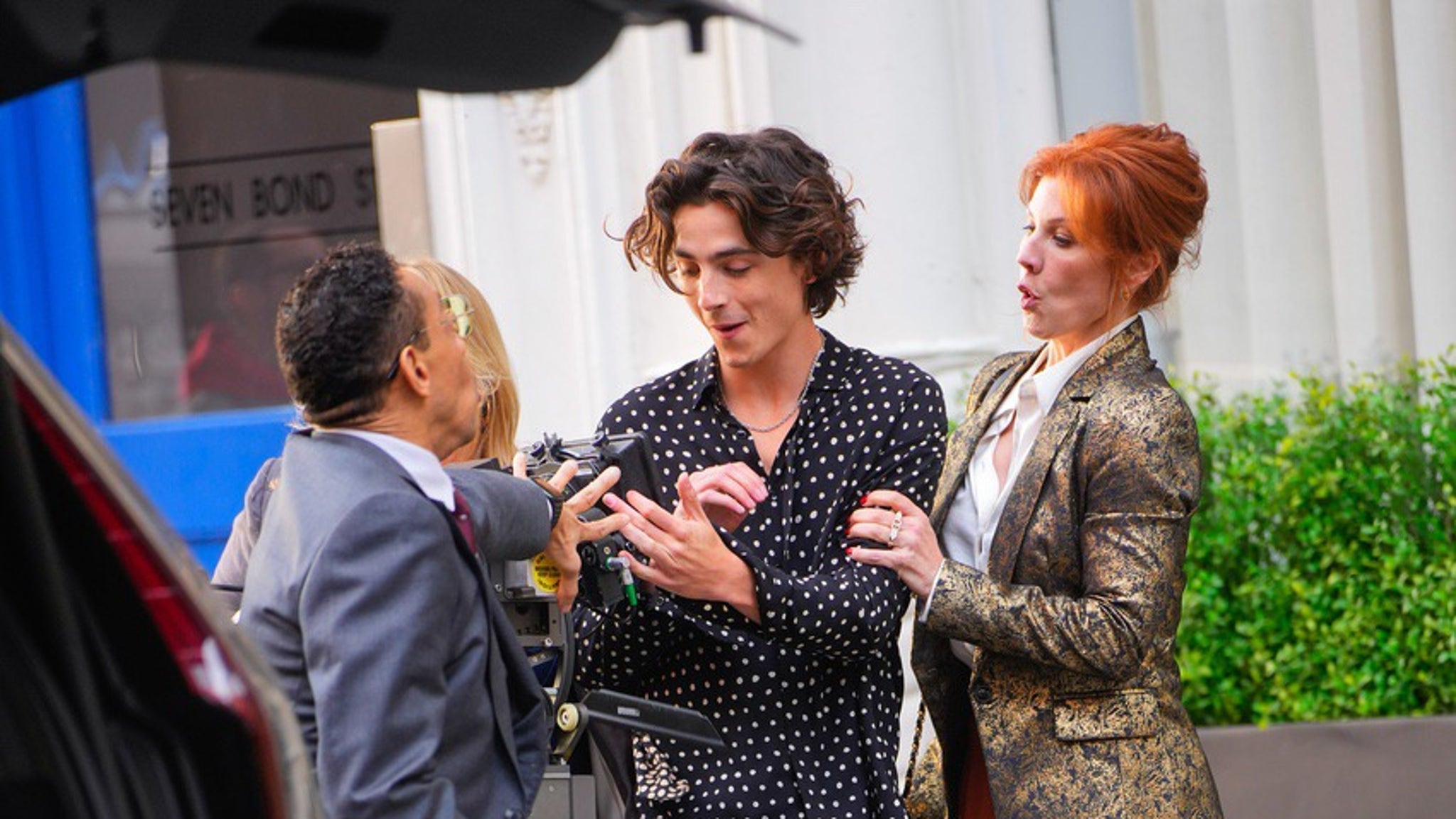 Timothée Chalamet filming Commercial In New York -- Behind The Scenes