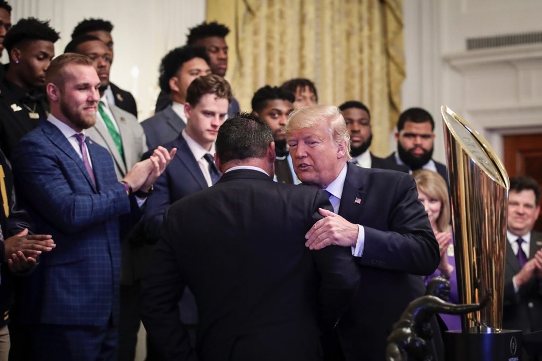 Trump Hosting LSU at the White House