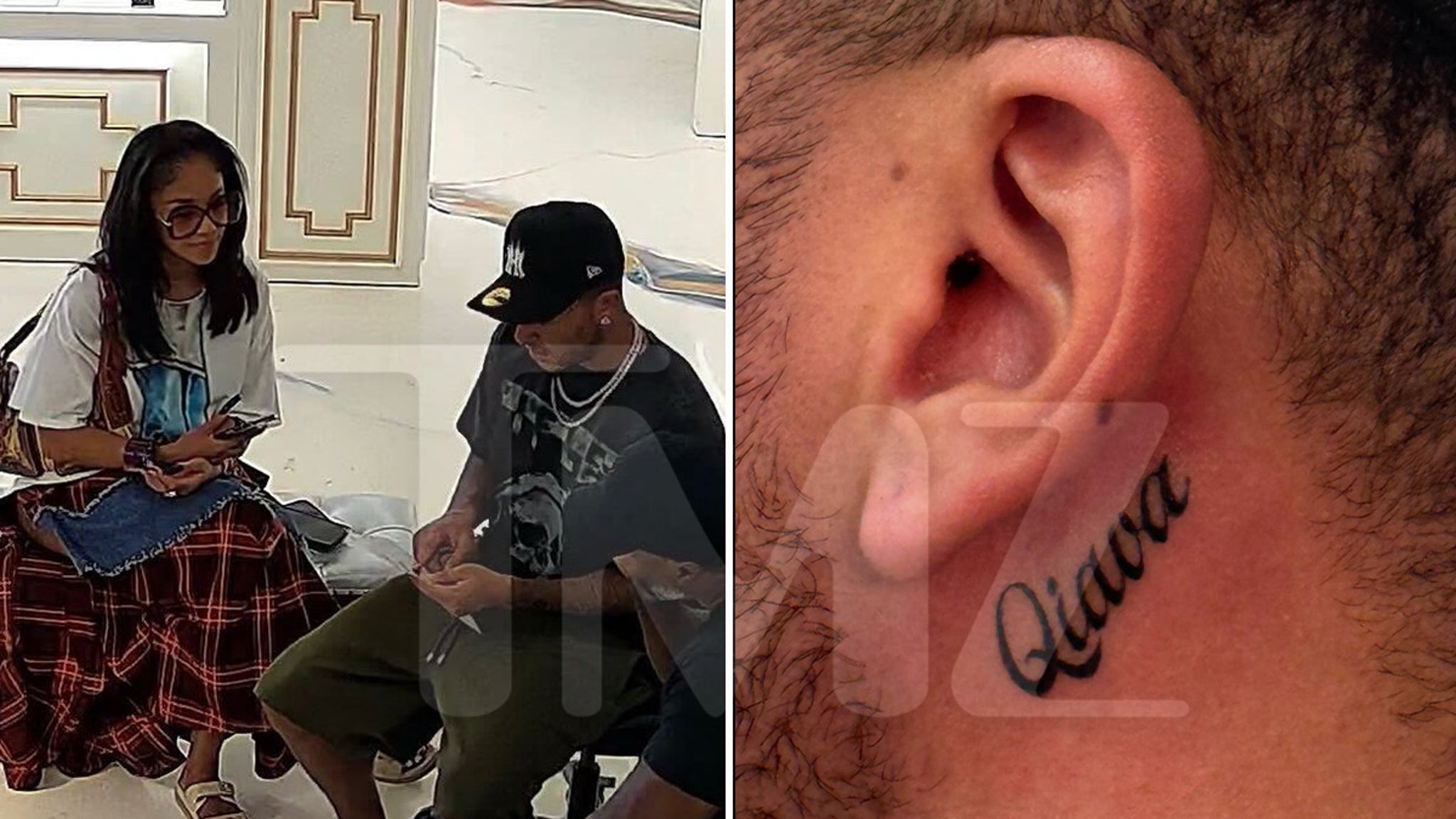 Saweetie & Jadon Sancho Hit Tattoo Shop