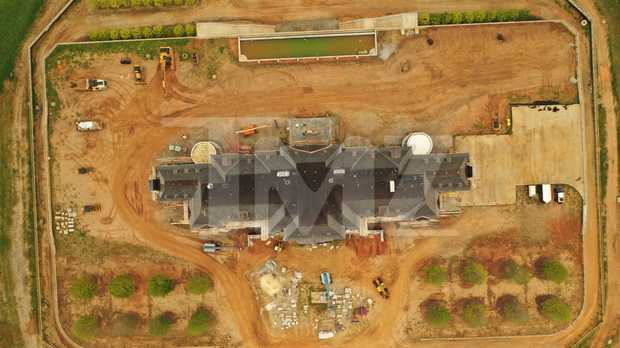 Tyler Perry's New Mansion -- Under Construction