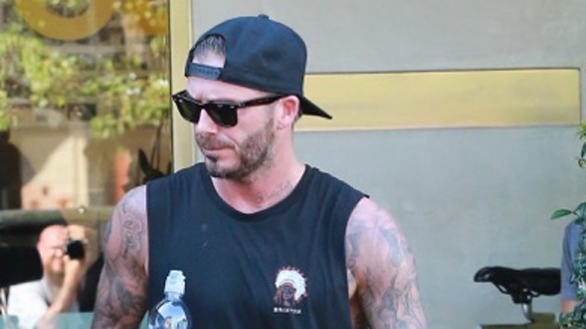 Sweaty Shots of David Beckham