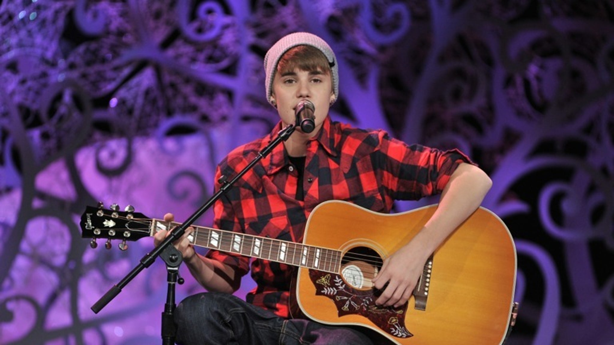 Justin Bieber And His Guitar