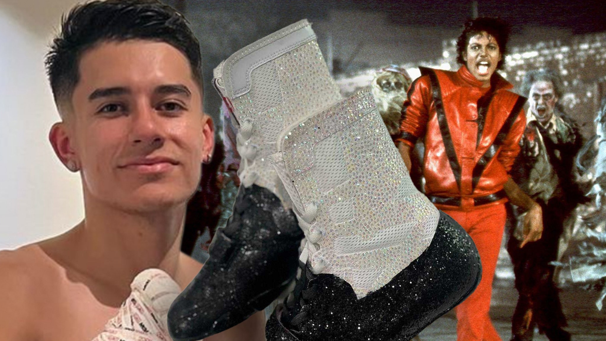 Reality Star Albert Ochoa Cops Michael Jackson Thriller Boxing Shoes