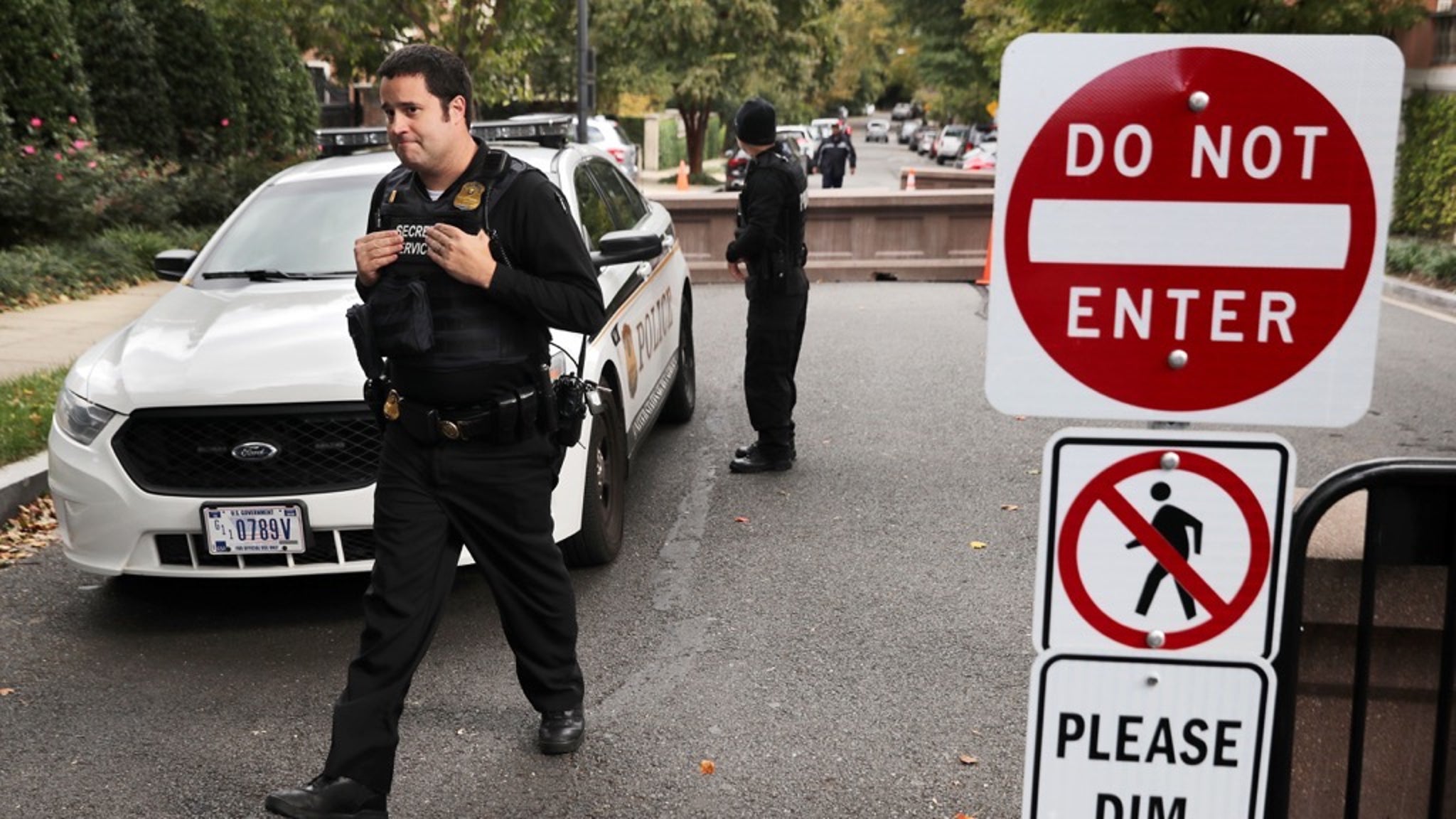 Cops Outside Obama's D.C. Home