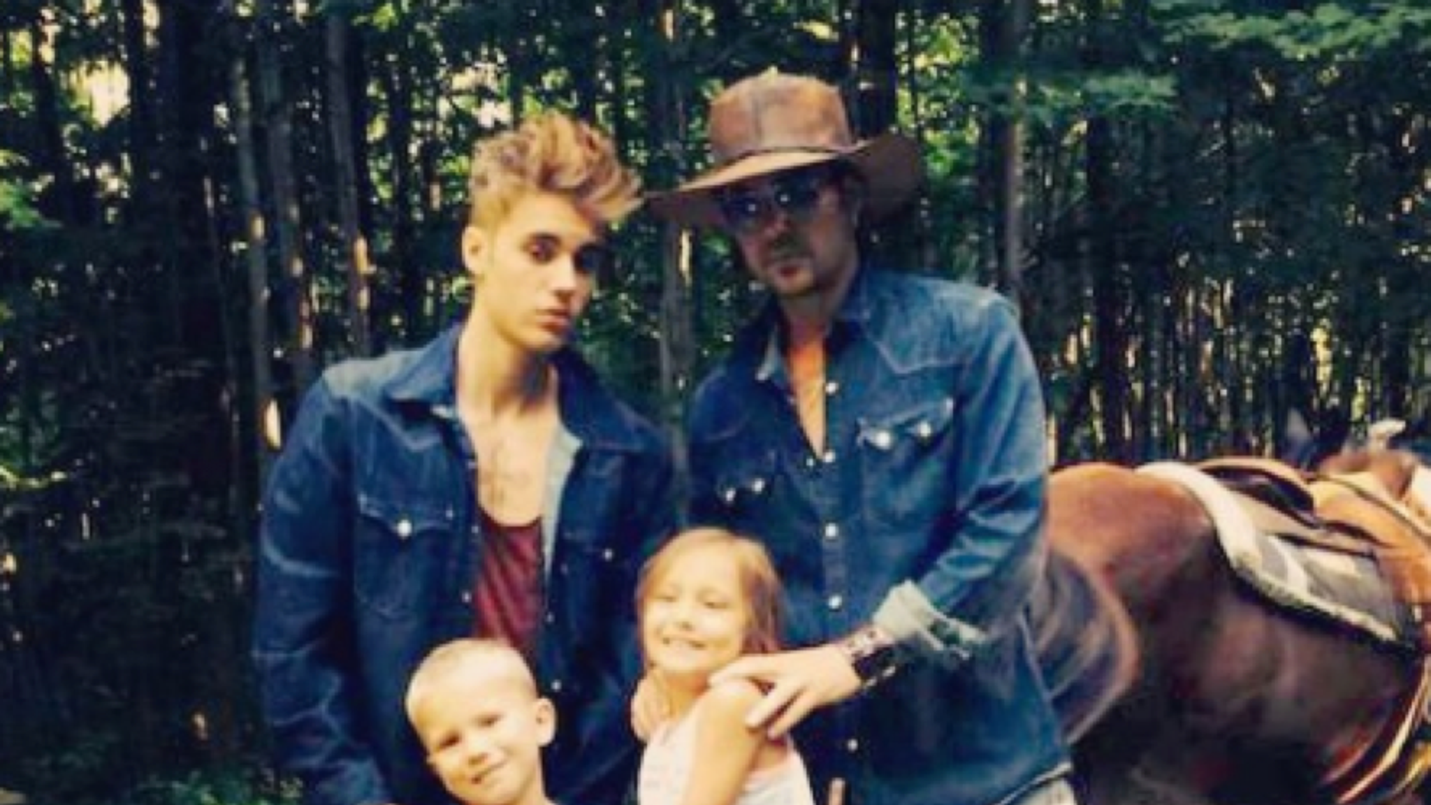 Jeremy and Justin Bieber -- The Father/Son Photos