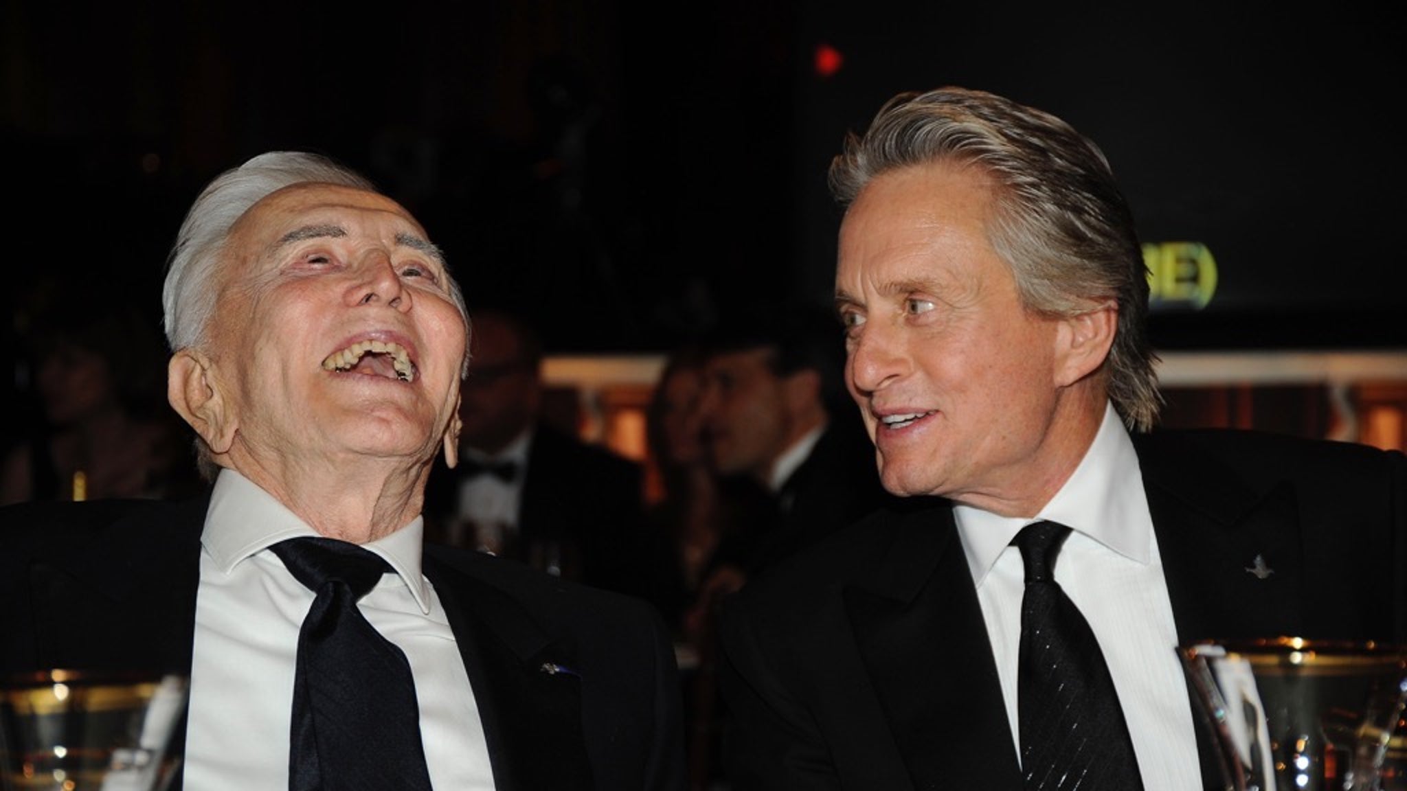Kirk and Michael Douglas -- Father/Son Photos