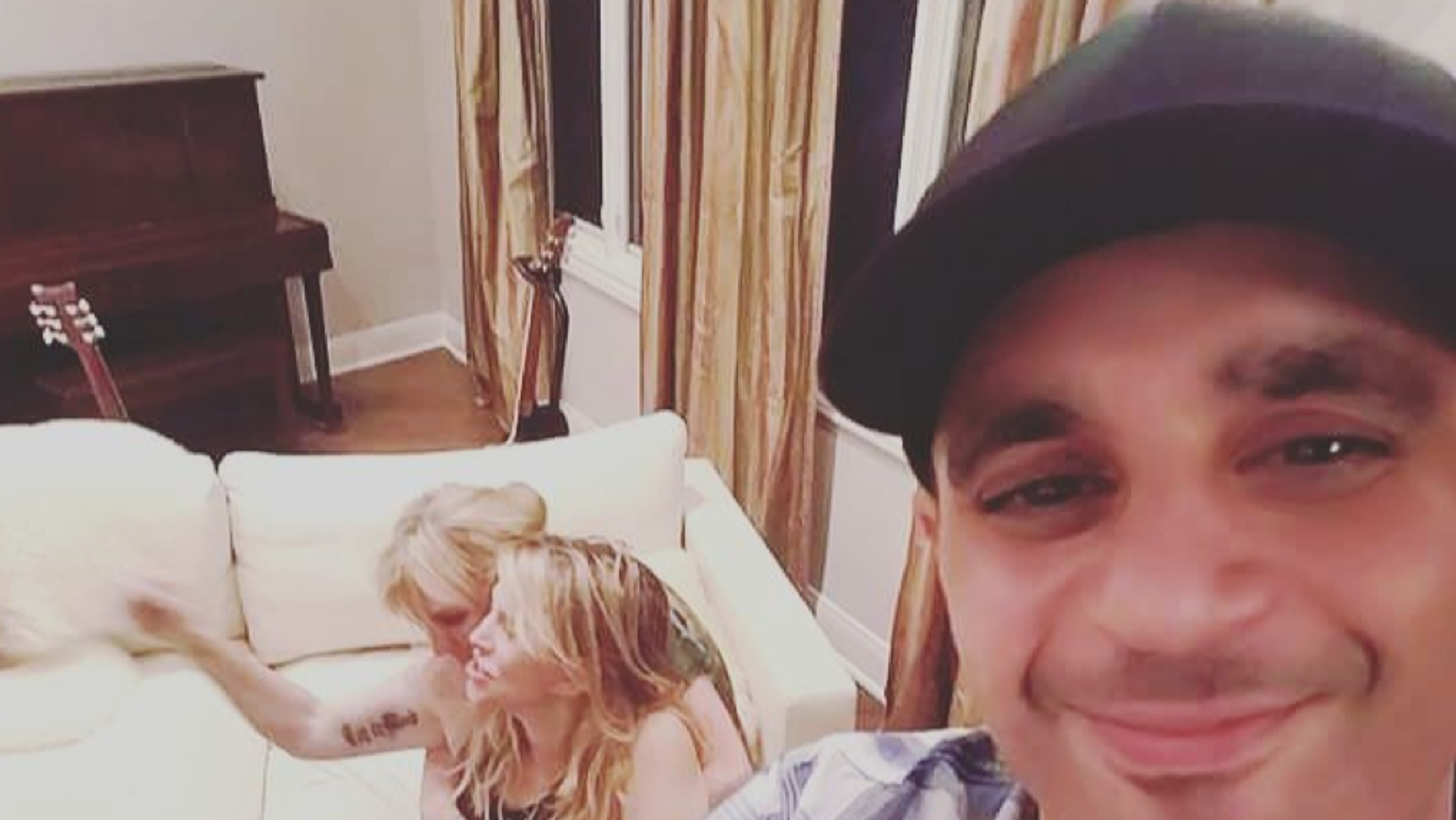 Sam Lutfi and Courtney Love Together