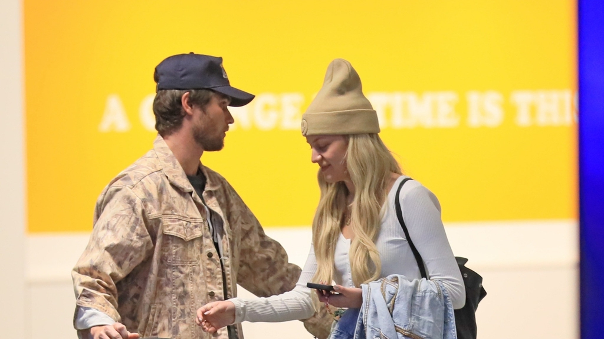Kelsea Ballerini and Chase Stokes Kissing and Hugging at LAX