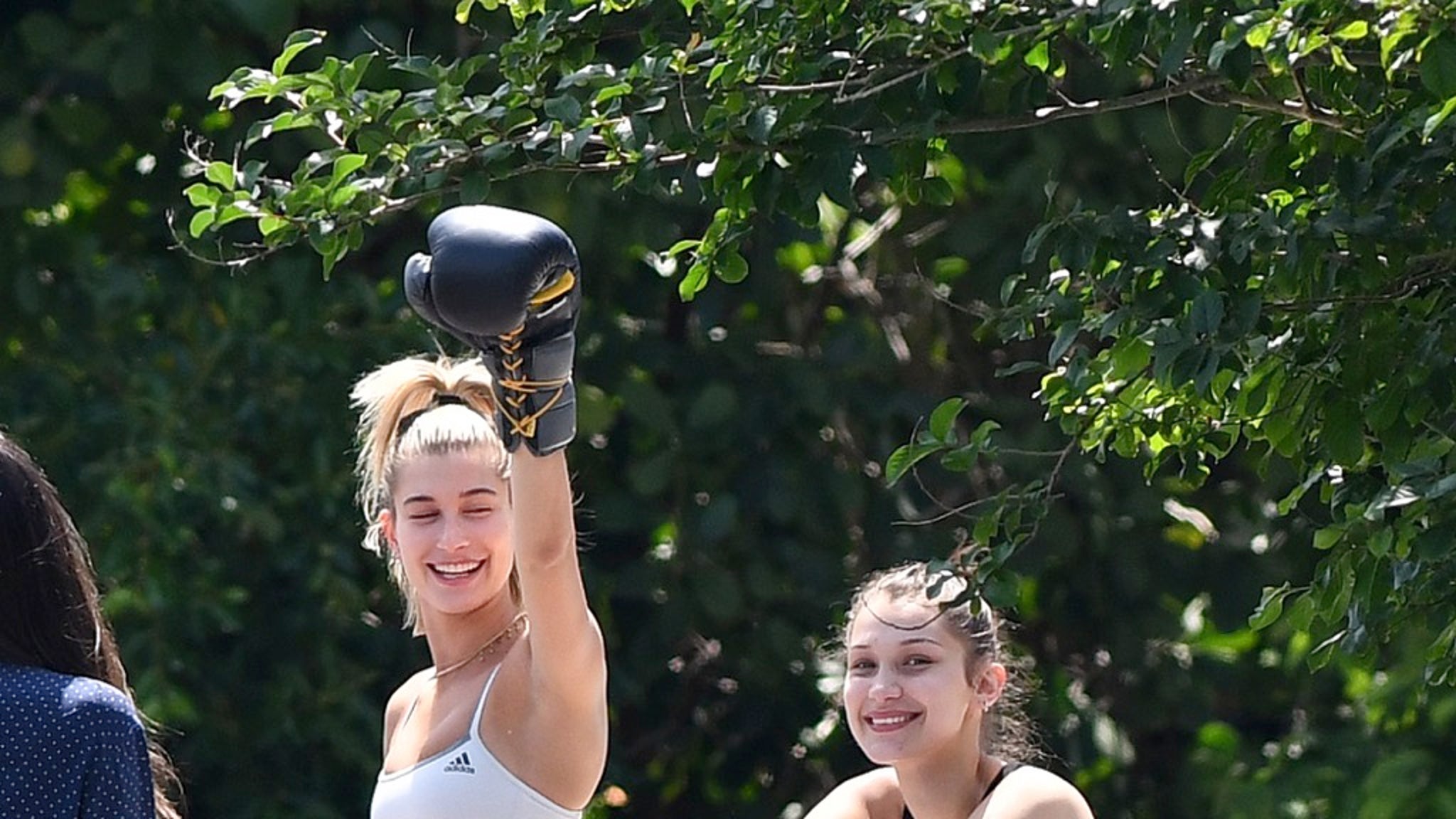Bella Hadid and Hailey Baldwin Have Private Boxing Session