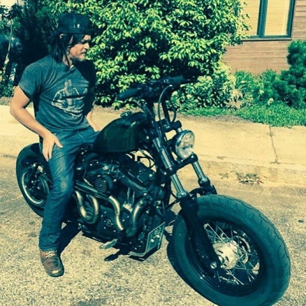 Norman Reedus Motorcycle Wallpaper