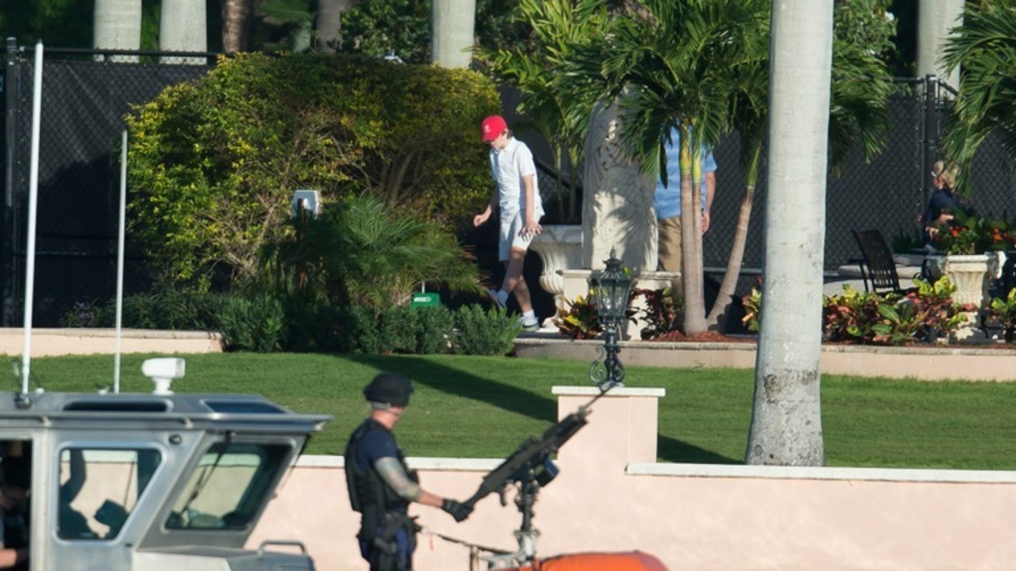 Barron Trump -- Secret Service Gun Show