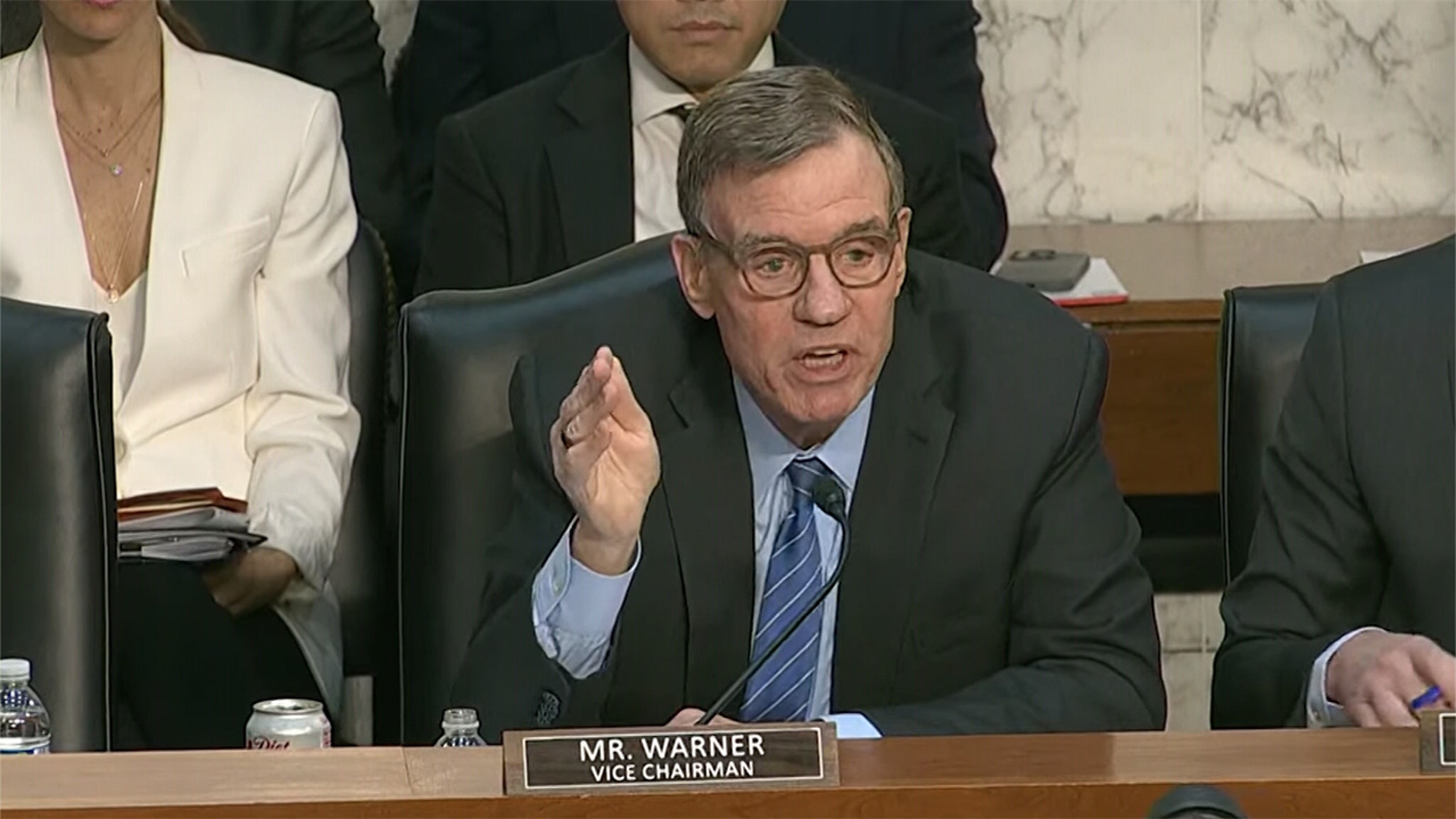 Sen. Mark Warner Critical Of Classified Info Sharing Via Group Chat In ...