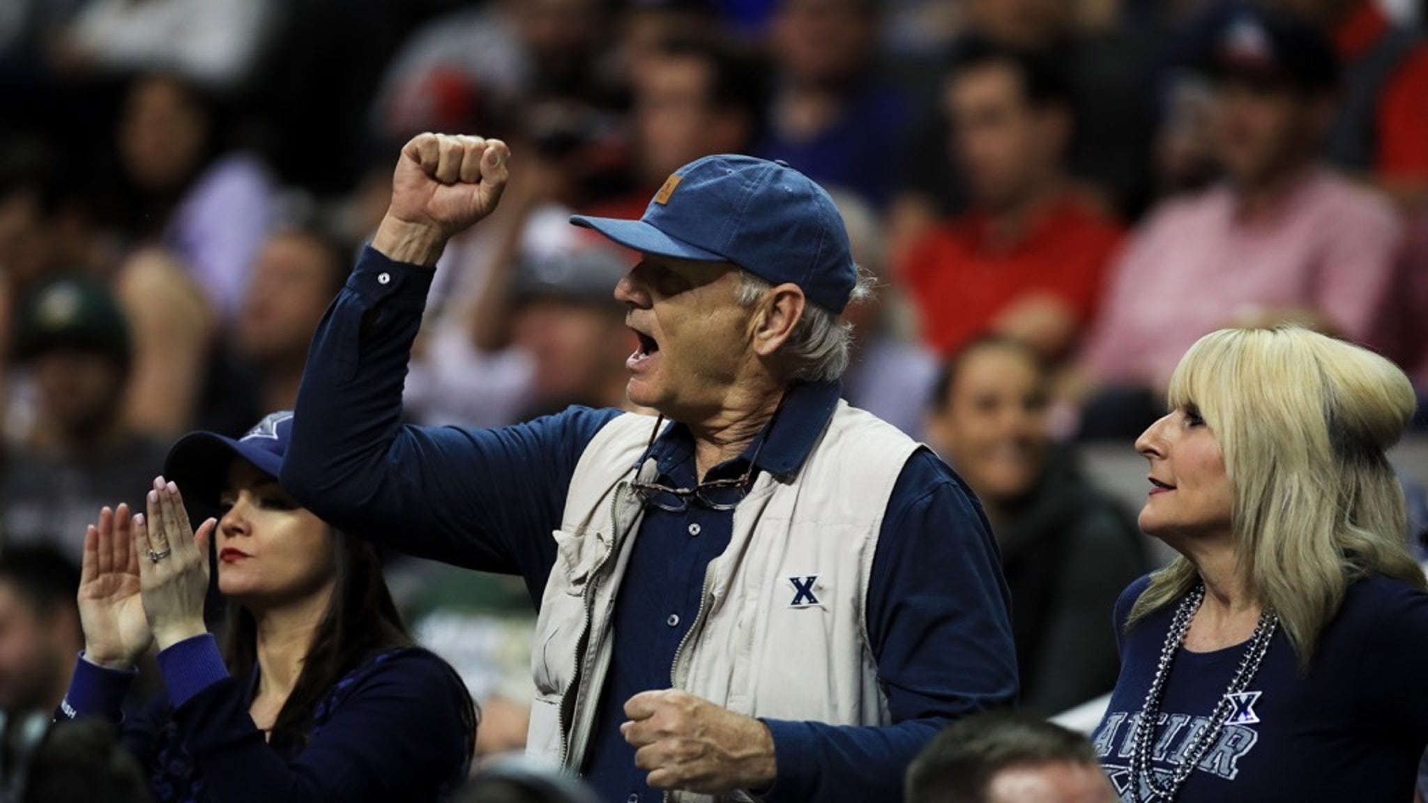 Bill Murray FIRED UP After Xavier Upset ... My Son's a Coach!!