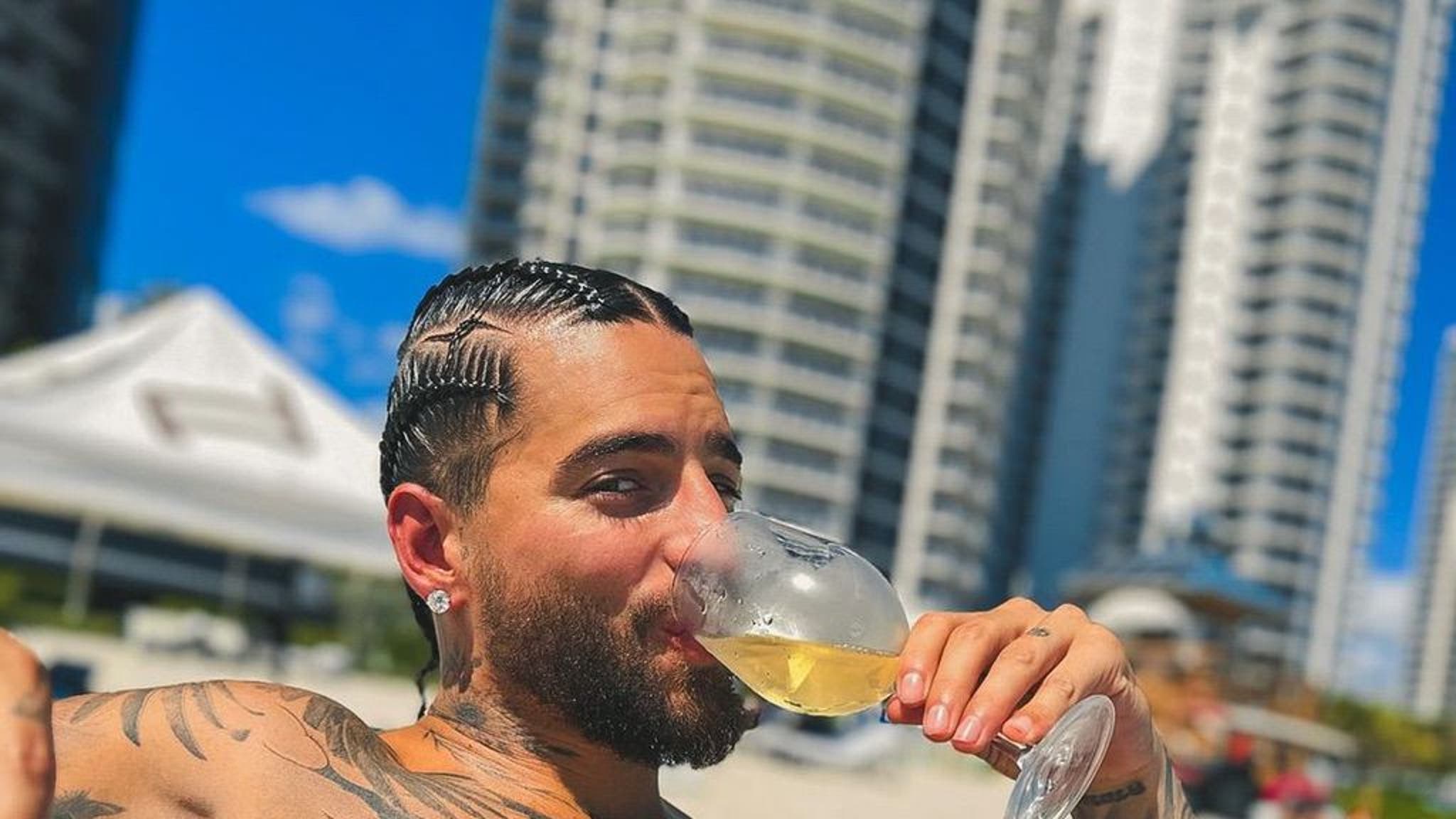Maluma Hot Shots In Miami