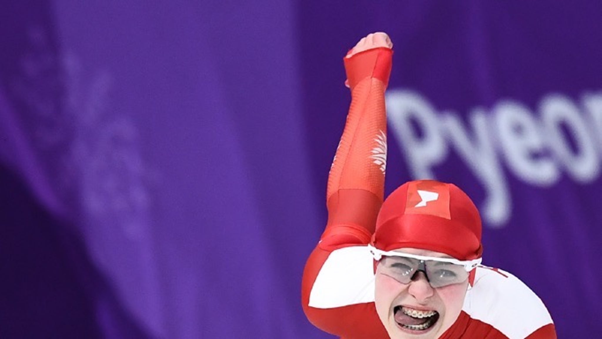Olympic Speed Skating Funny Faces