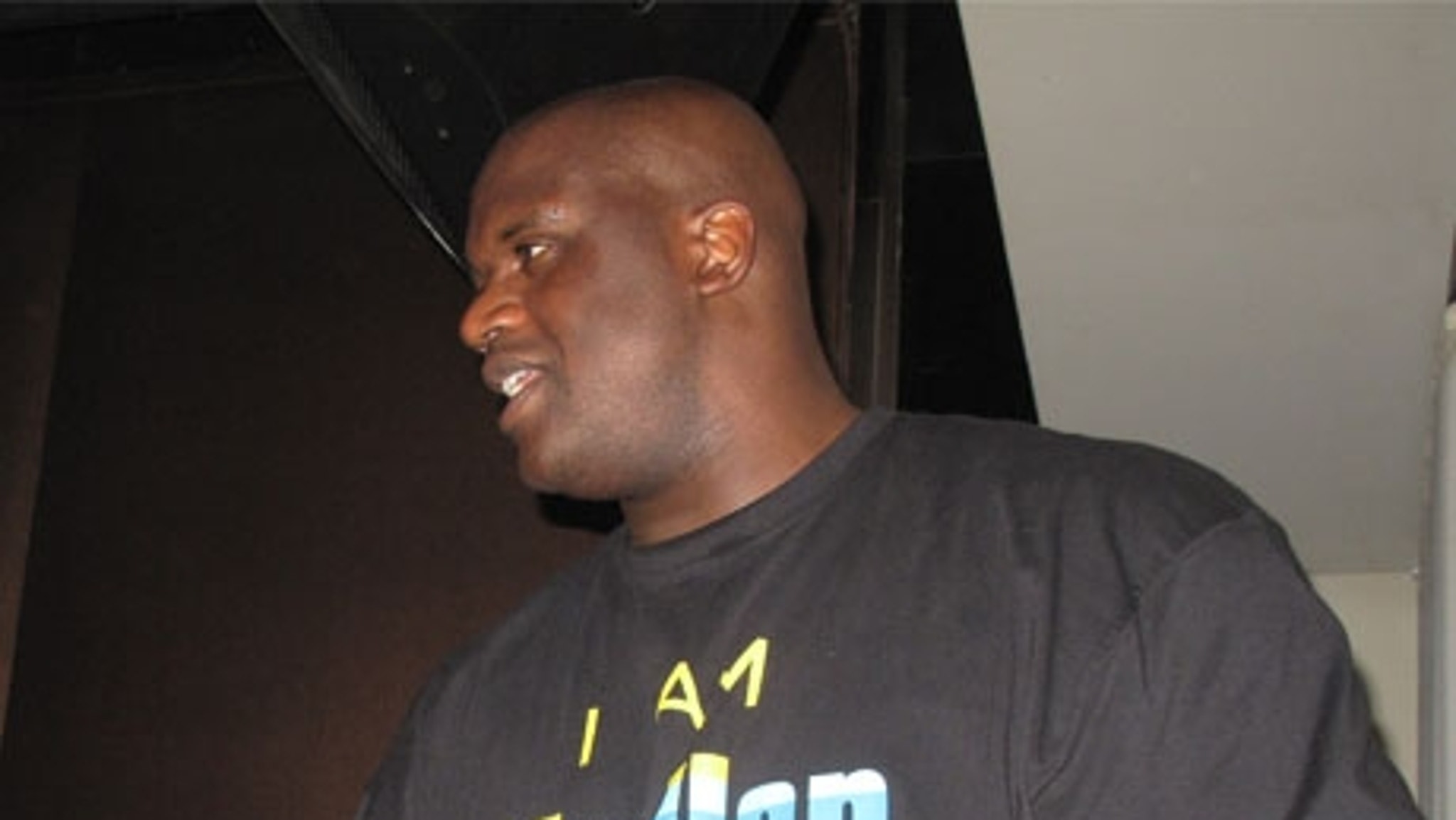 Shaq Sweats in Vegas