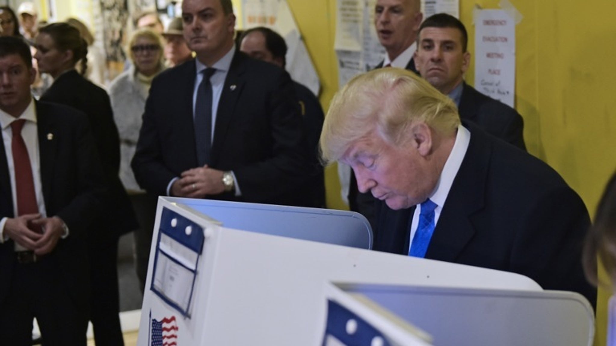 Donald Trump -- Casting His Vote on Election Day