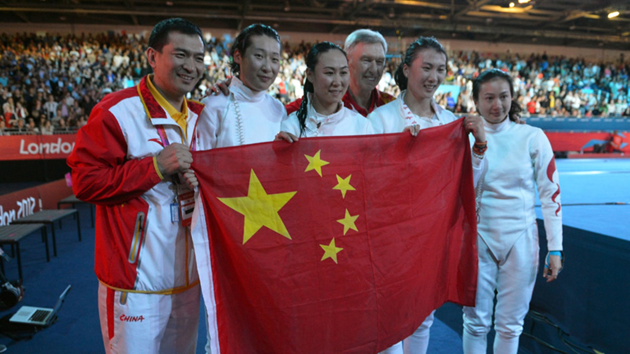 Olympic Winners -- The Flag Photos