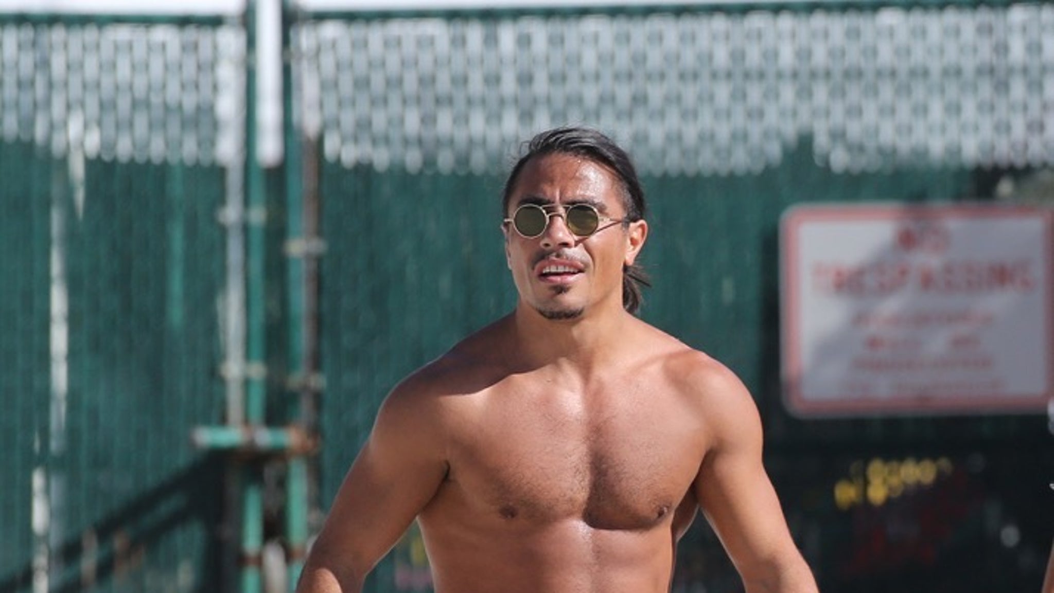 Salt Bae Workin' Out In Miami -- Beachy Gains