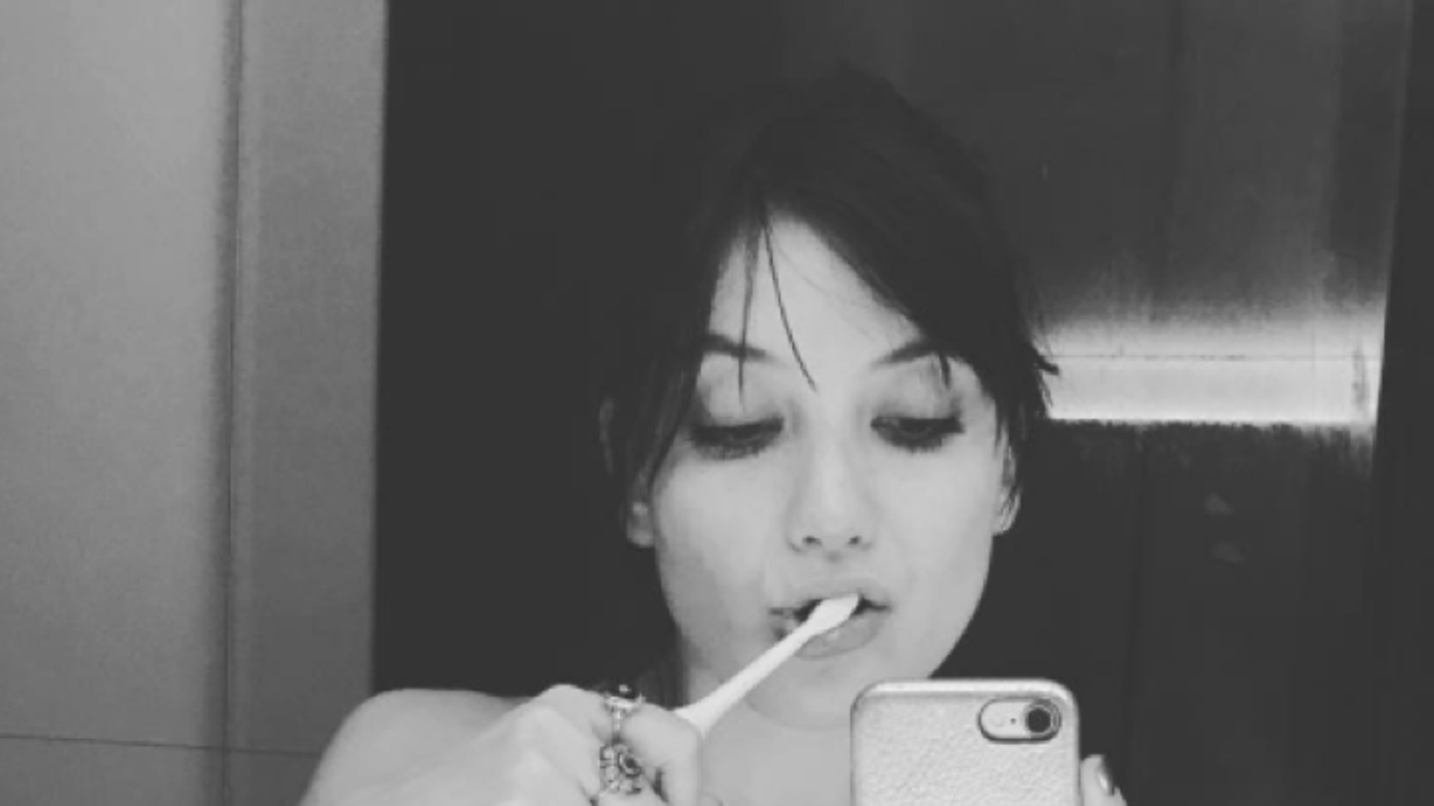 Celebs Brushing Their Teeth