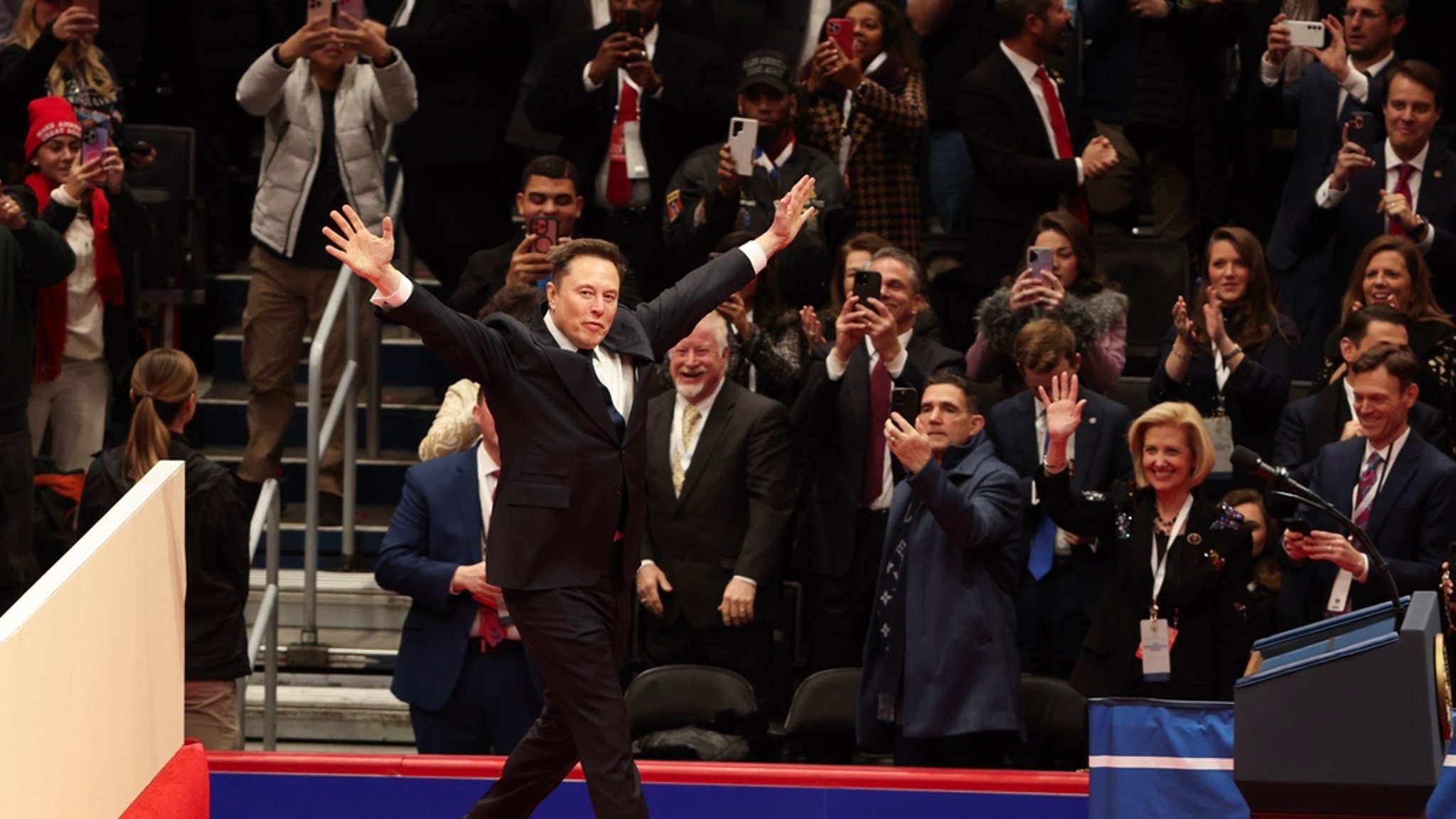 Elon Musk At The Trump Inauguration