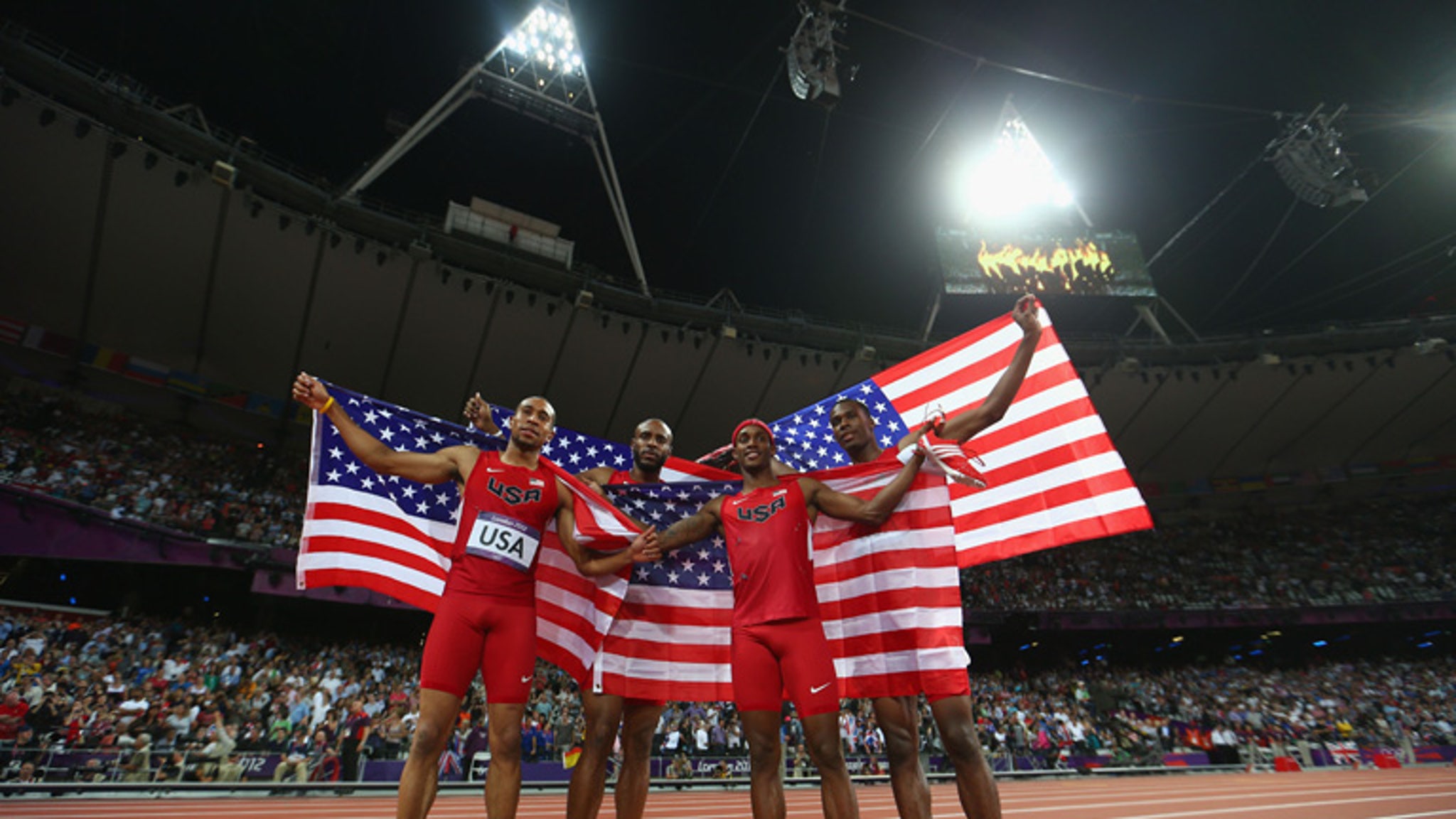 Olympic Winners -- The Flag Photos