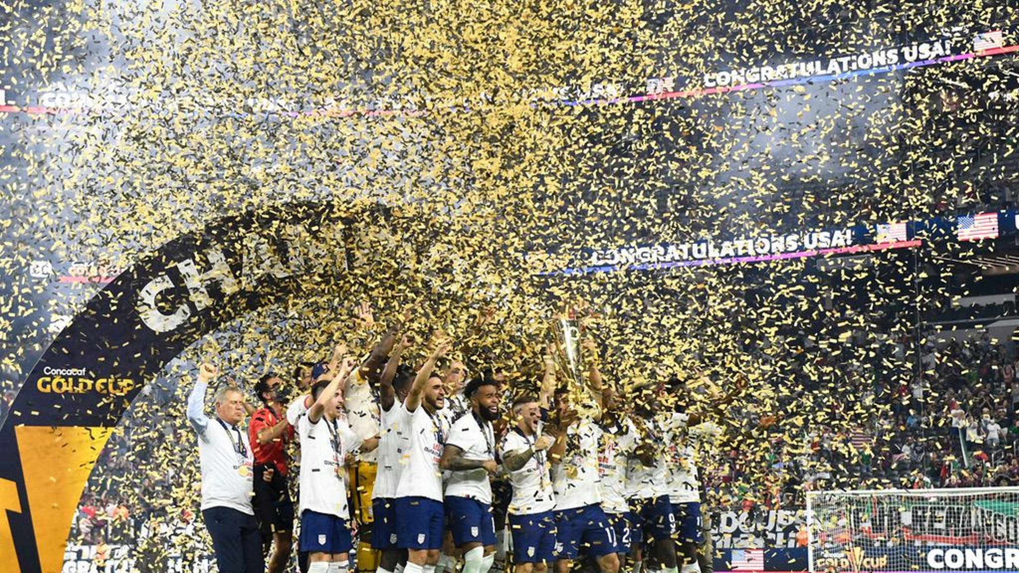 United States Celebrates Gold Cup Win