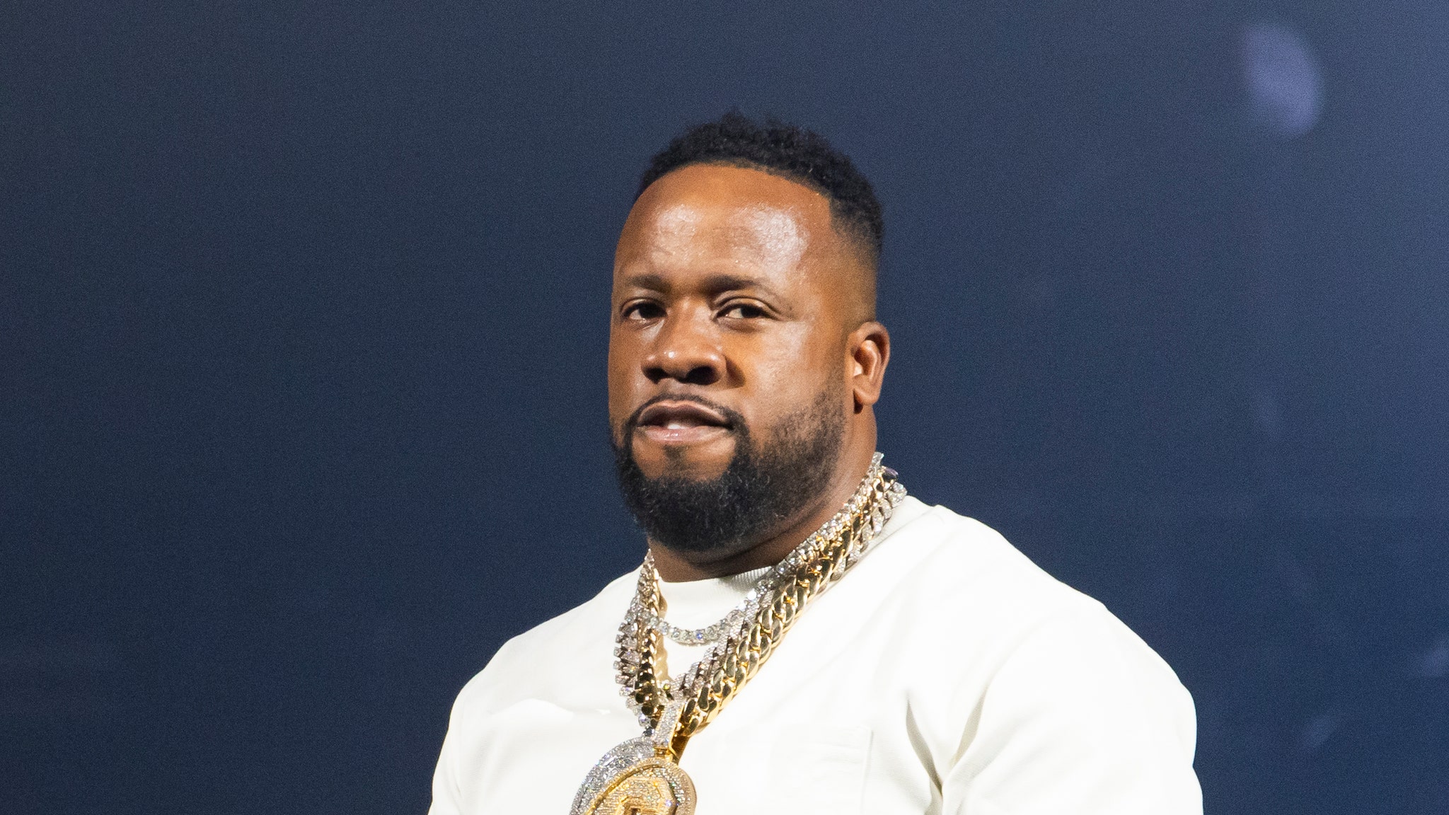 Yo Gotti performs at Little Caesars Arena in Detroit