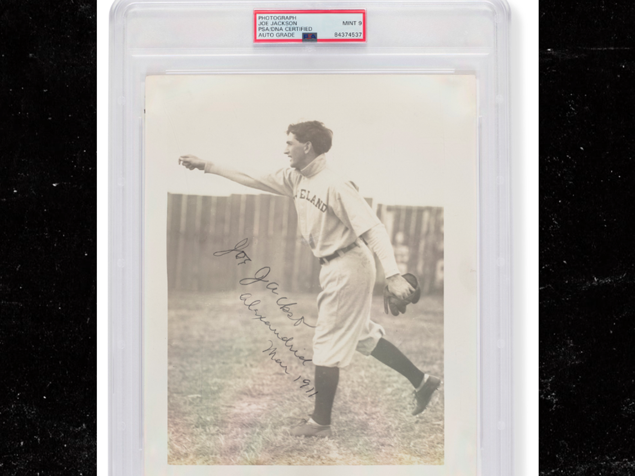 Shoeless Joe Jackson Real Signature