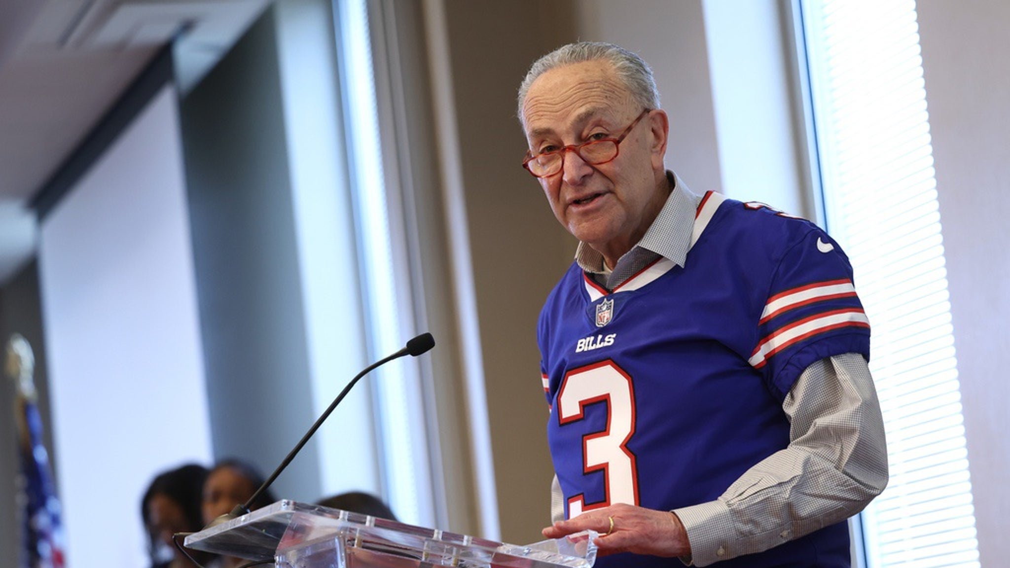 Damar Hamlin And Chuck Schumer On Capitol Hill