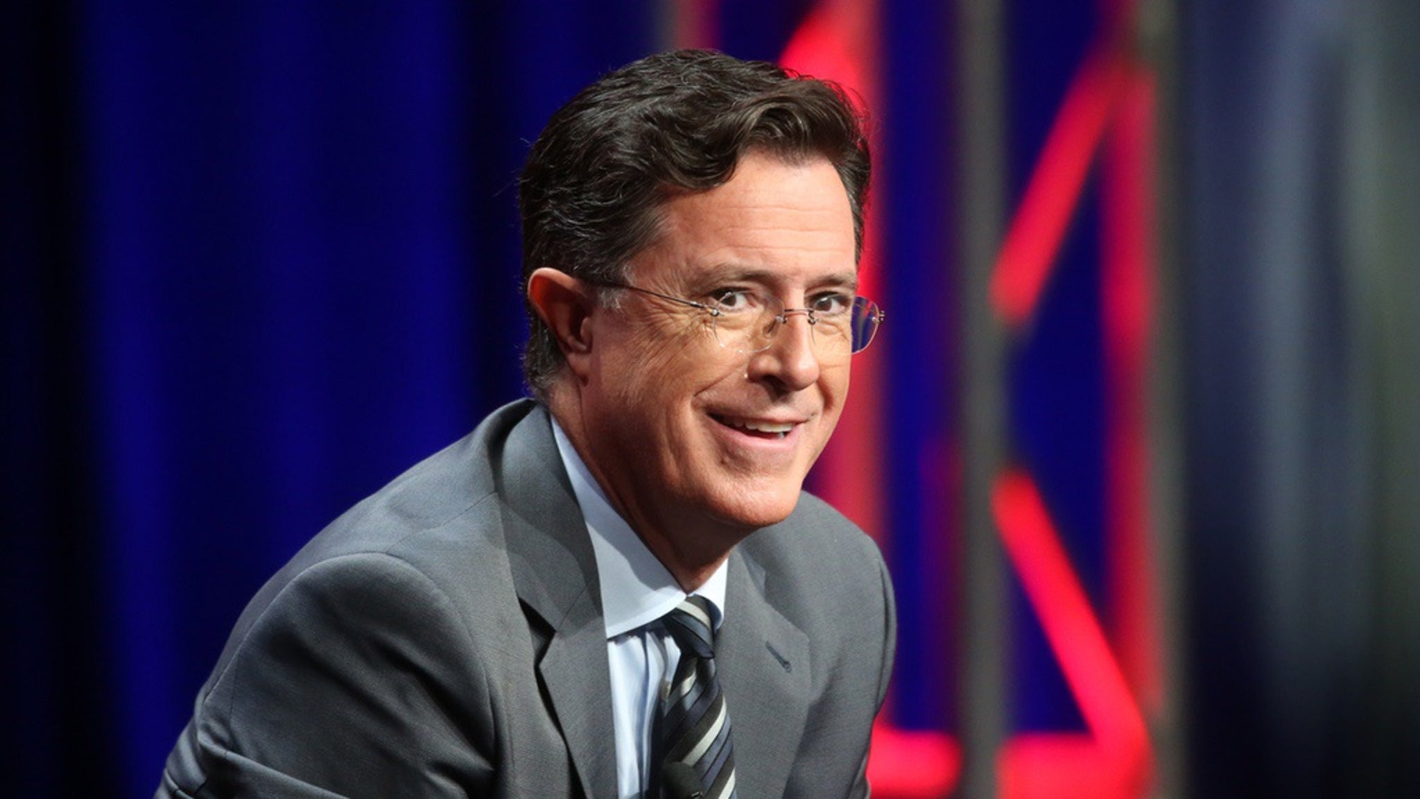 Stephen Colbert Hard At Work