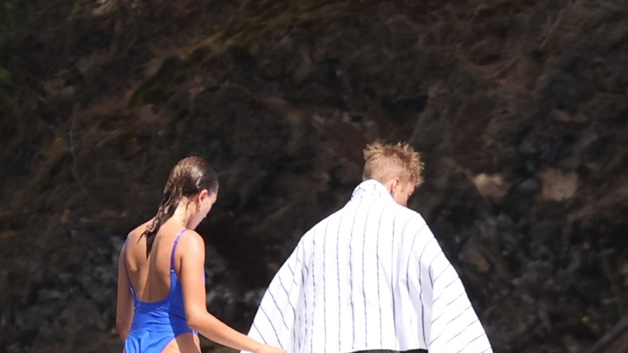 Justin Bieber and Hailey Bieber Loved Up on a Boat