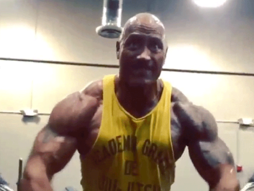 The Rock Flexing Pecs Gif