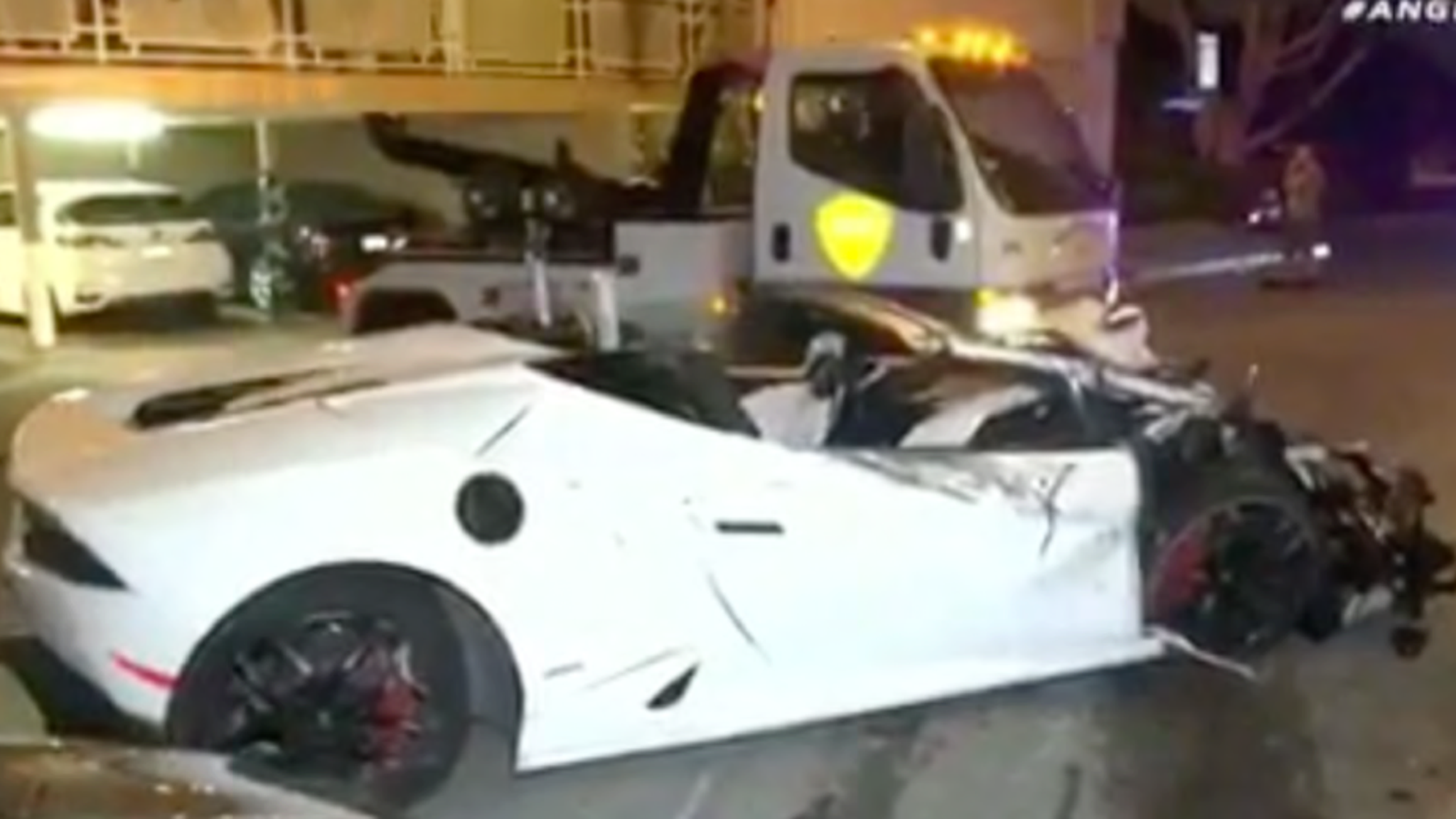 NBA Youngboy's Lamborghini Car Crash Photos