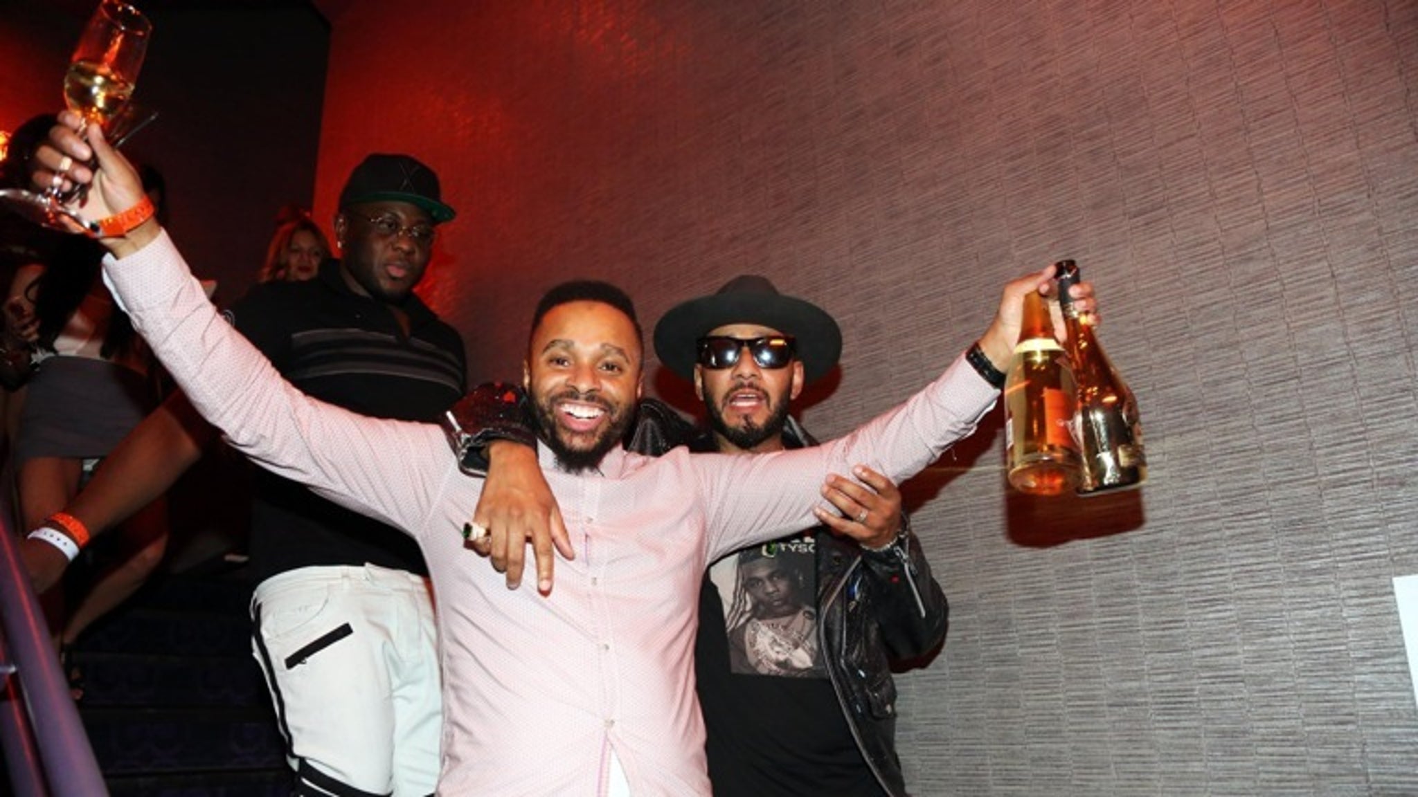 Celebs Poppin' Champagne -- Ringin' in the New Year