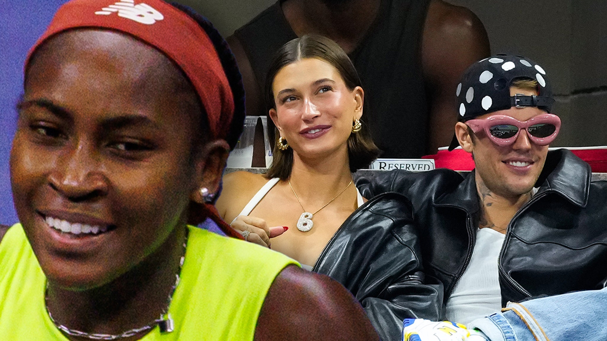 Justin And Hailey Bieber Give Coco Gauff Inspiration To Win US Open Match Justin And Hailey Bieber Give Coco Gauff Inspiration To Win US Open Match