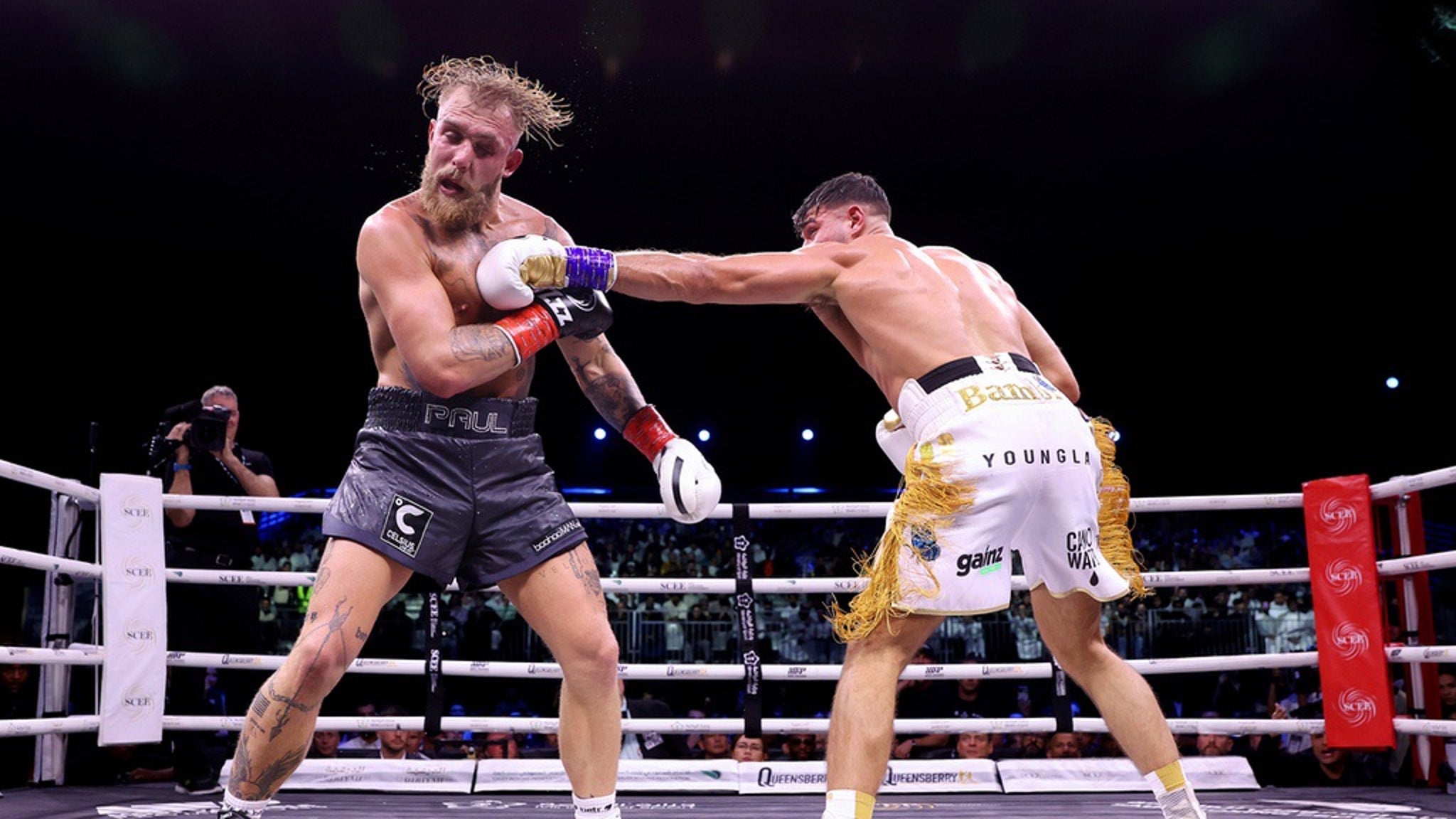 Jake Paul vs Tommy Fury Best Fight Shots