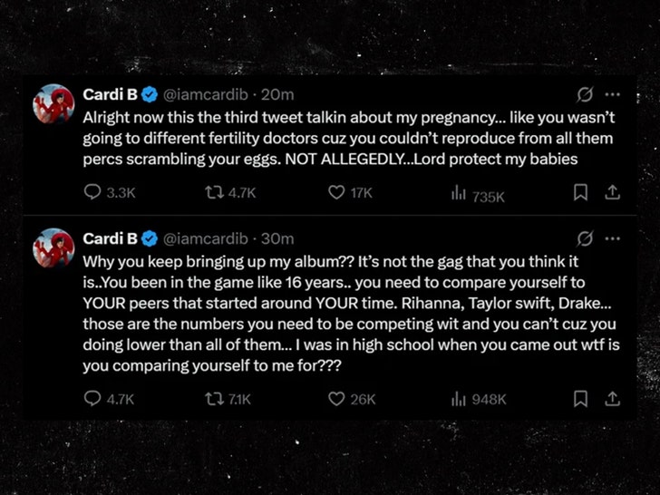 Cardi B - Nicki Minaj Feud Explodes On X - Day 4 (Cardi Clocks Nicki ...