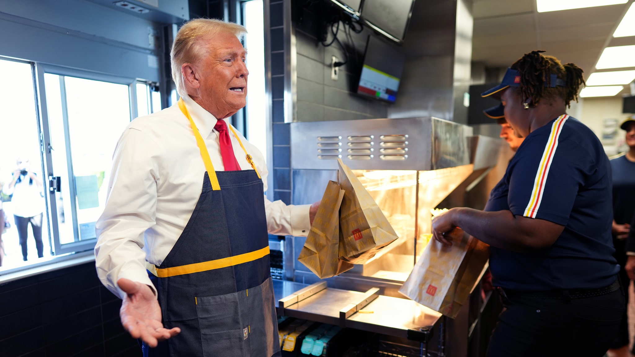 Donald Trump Works at McDonald's