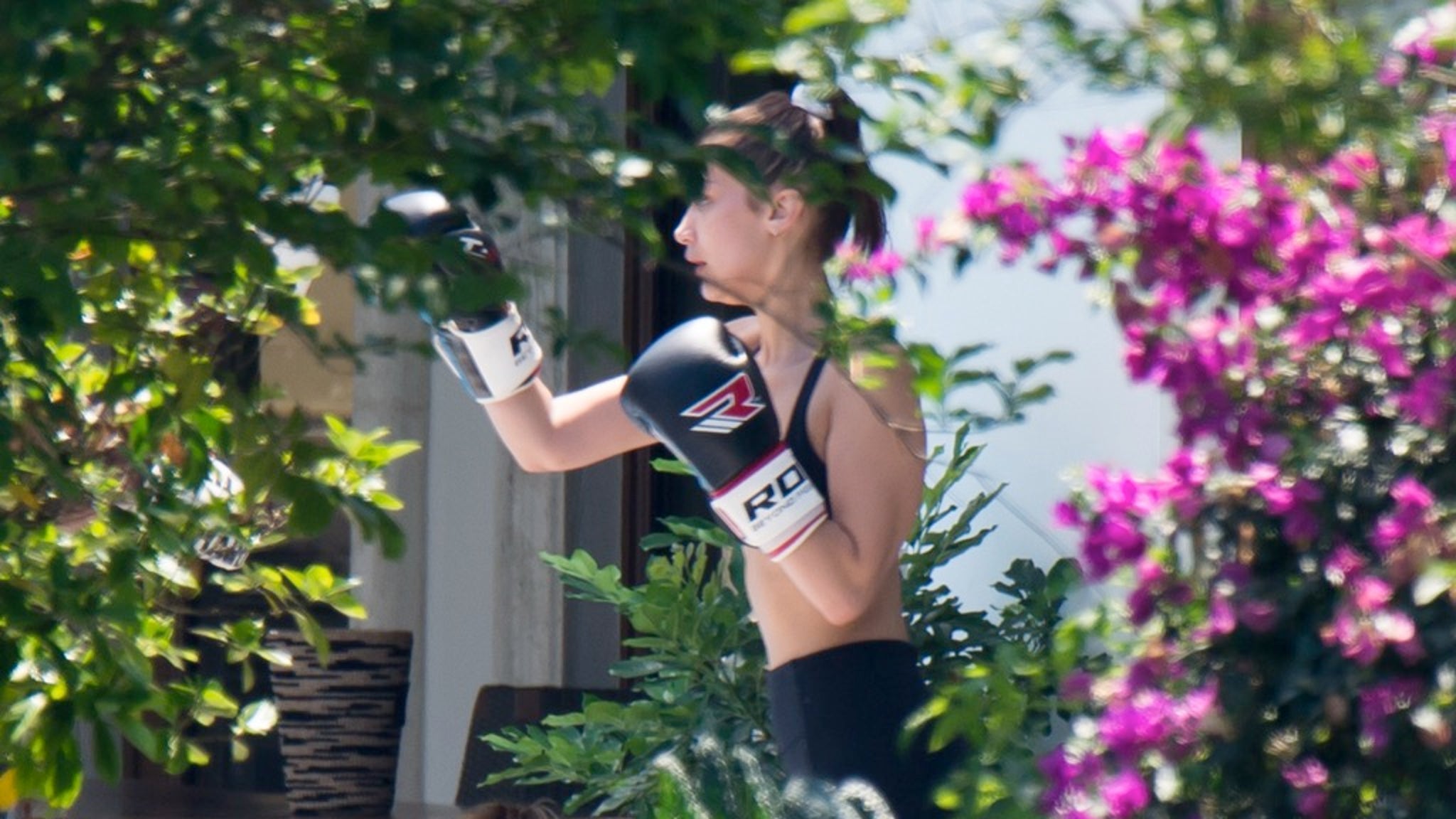 Bella Hadid and Hailey Baldwin Have Private Boxing Session