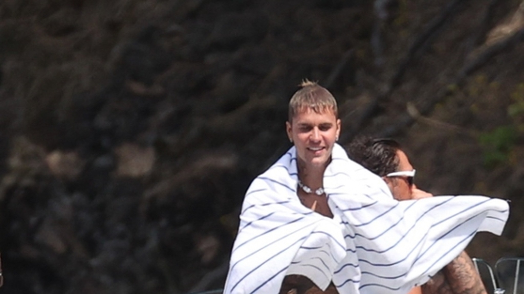 Justin Bieber and Hailey Bieber Loved Up on a Boat
